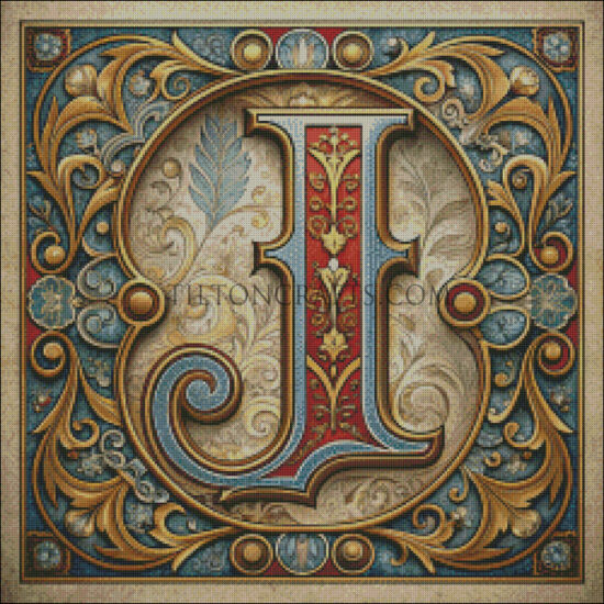 Illuminated Medieval Monogram – J – Tilton Crafts